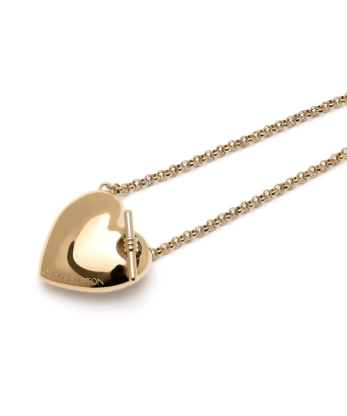 Classic Knot Heart Gold Necklace | Olivia Burton London