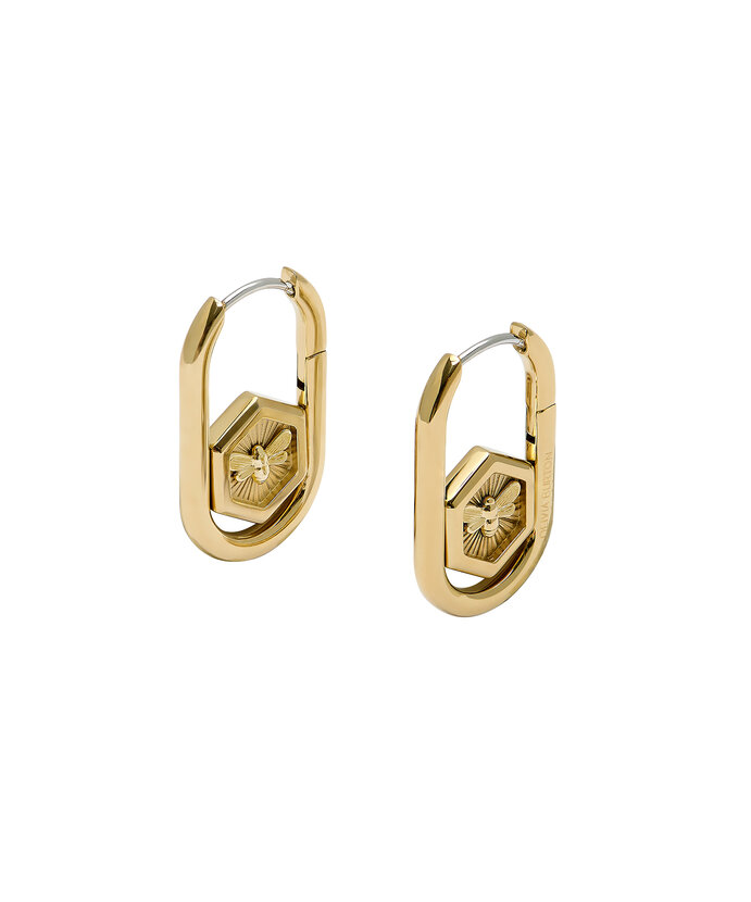 Signature Minima Bee Gold Hoop Earrings | Olivia Burton London