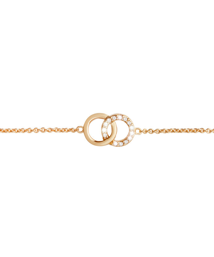 Bejewelled Interlink Chain Bracelet Gold | Olivia Burton London