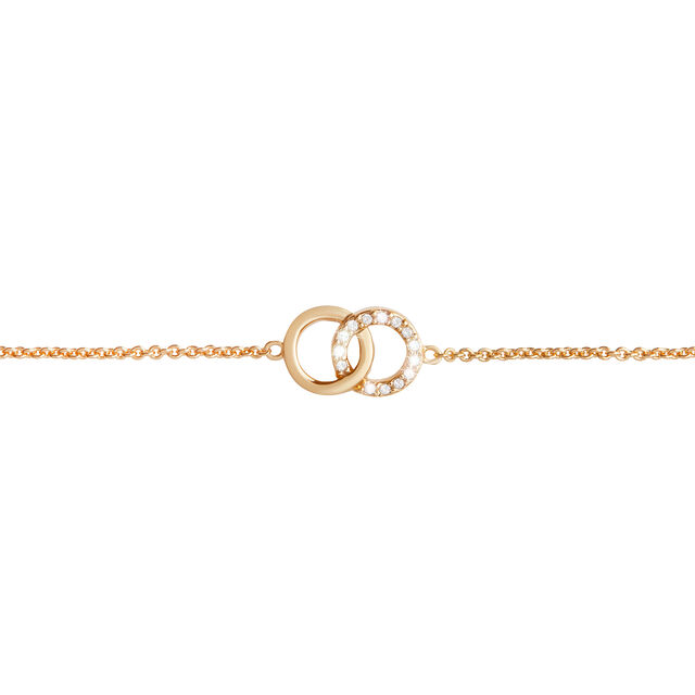 Bejewelled Interlink Chain Bracelet Gold | Olivia Burton London