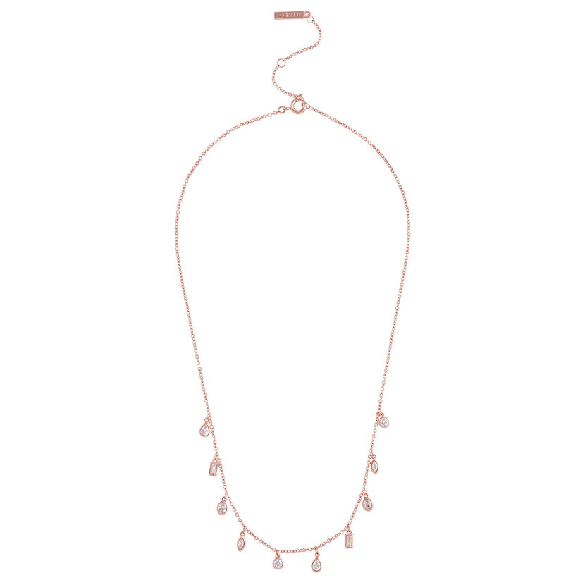 Classics Rose Gold Crystal Charm Necklace | Olivia Burton London